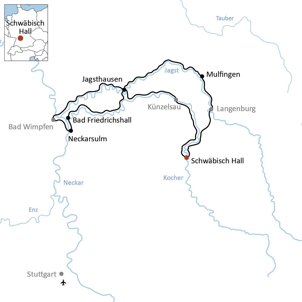 The Kocher Jagst Cycle Path | Cycling Holidays