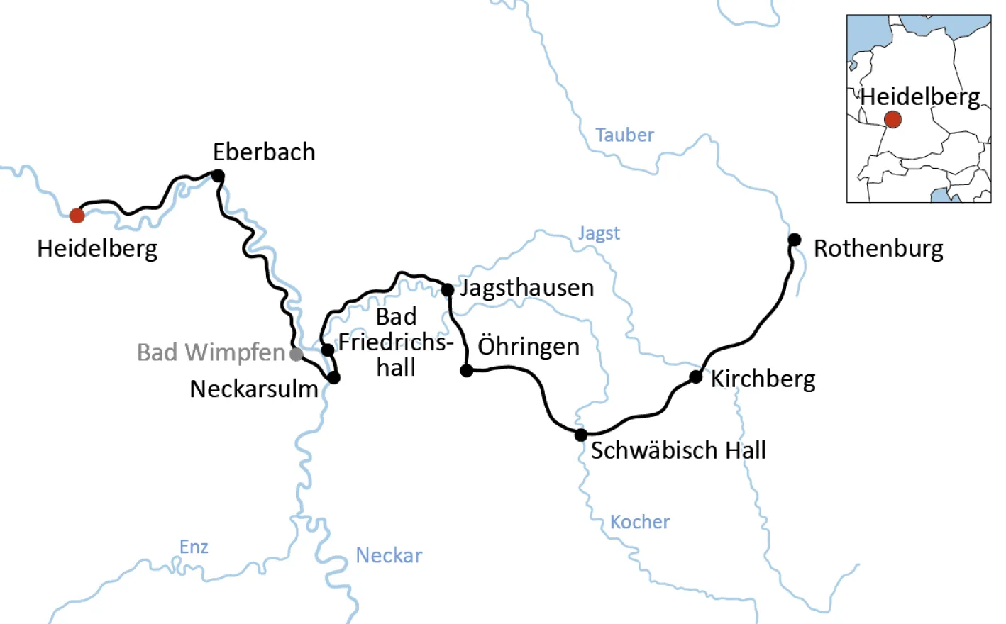 Cycle Tour from Heidelberg to Rothenburg | Cycling Holidays